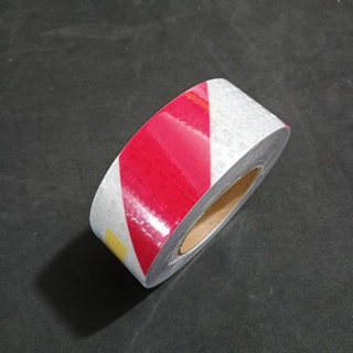 Jual Sticker Scotchlite Reflective Merah Putih / Police Line Safety ...