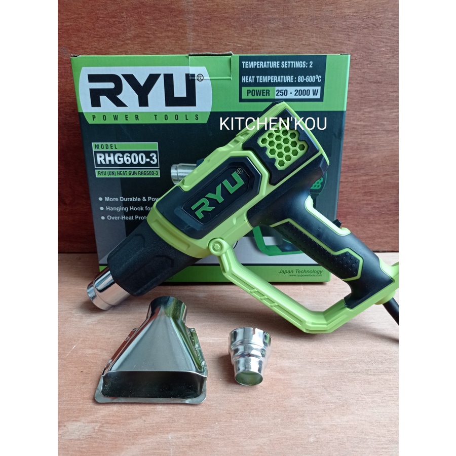Jual HEATGUN MURAH TEKIRO RYU RHG600-3 ( 250-2000 Watt ) / HEAT GUN ...