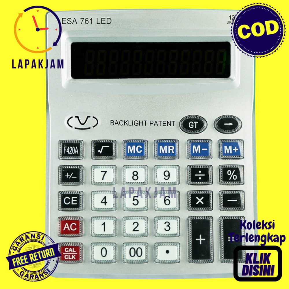 Jual Kalkulator Basic Function ATK Minimalist Bagus Menyala Dalam Gelap ...