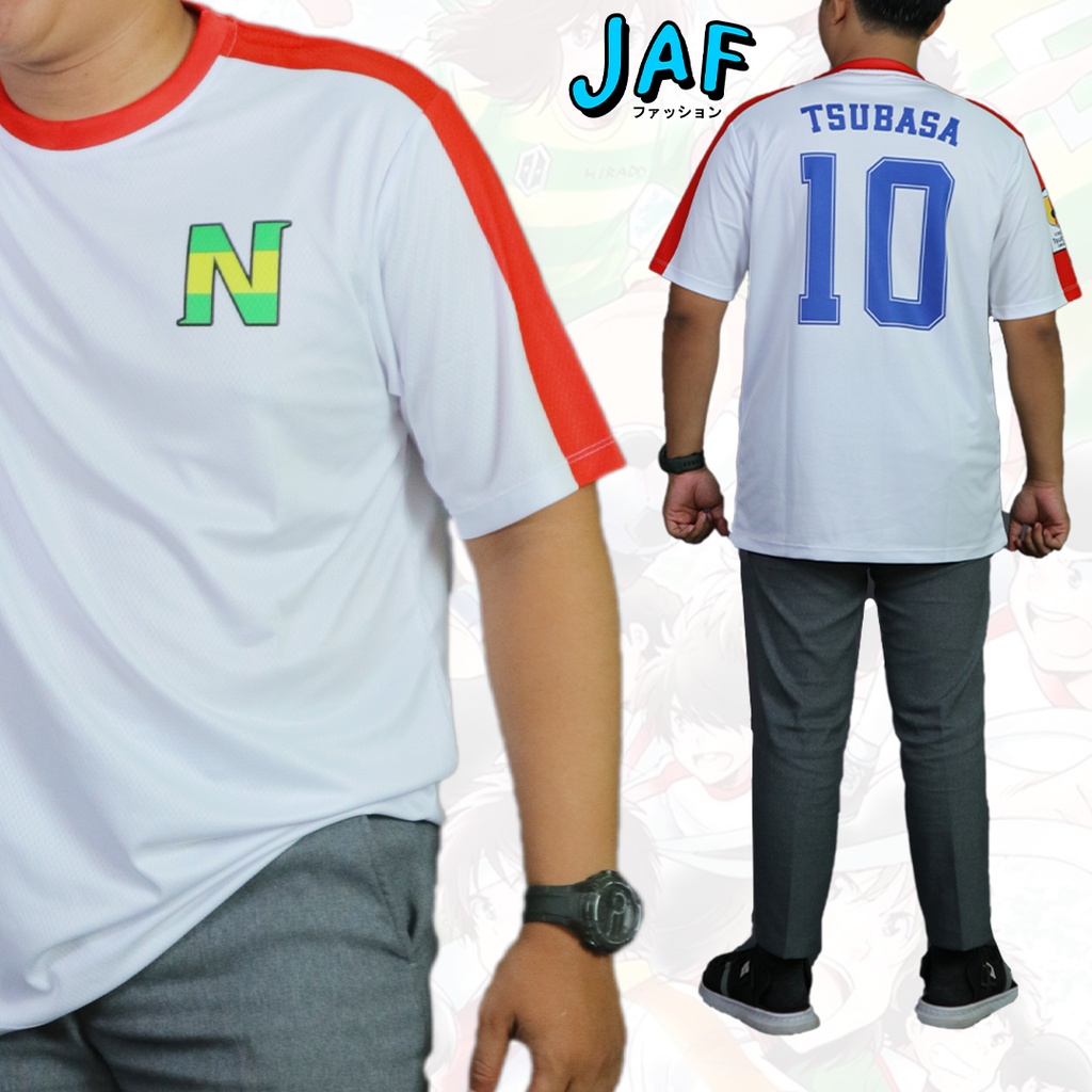 Jual JAF - Jersey Anime Bola Captain Tsubasa Nankatsu Merah Cosplay ...