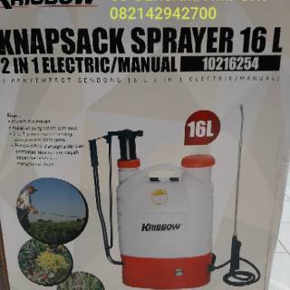 Jual krisbow sprayer electric manual 16L alat semprot pestisida ...