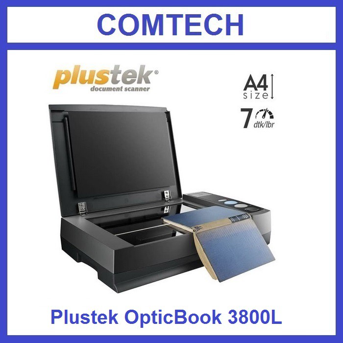 Jual Plustek Opticbook 3800L Scanner Flatbed Buku Komputer Dokumen A4 ...