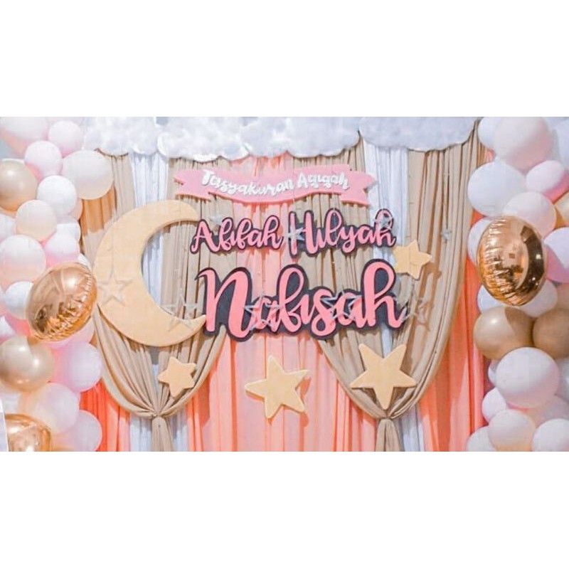 Jual aksesoris backdrop bulan | Shopee Indonesia