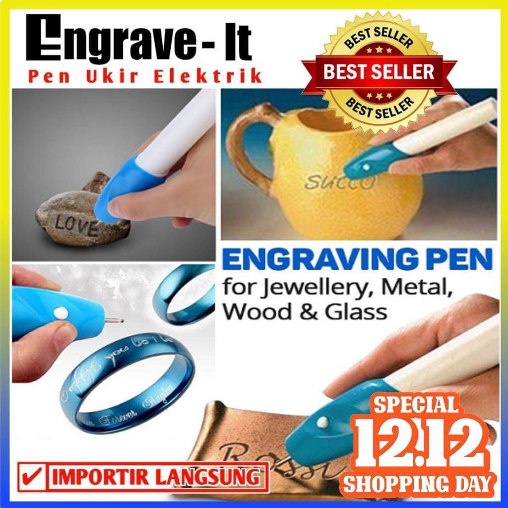 Jual Engrave It Pen Alat Ukir Elektrik / Alat Pengukir Pada Media Kayu ...