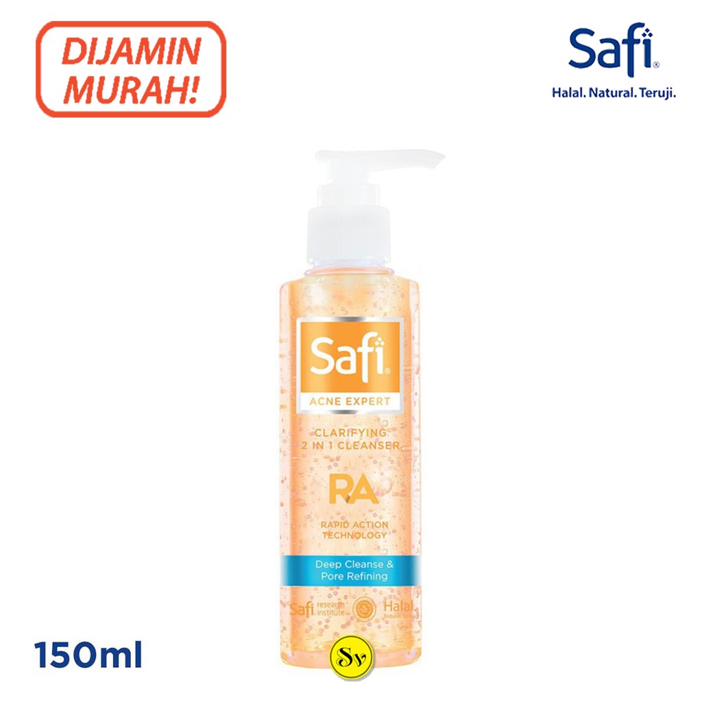 Jual Safi Acne Expert Clarifying 2 in 1 Cleanser 150ml - Deep Cleanse ...