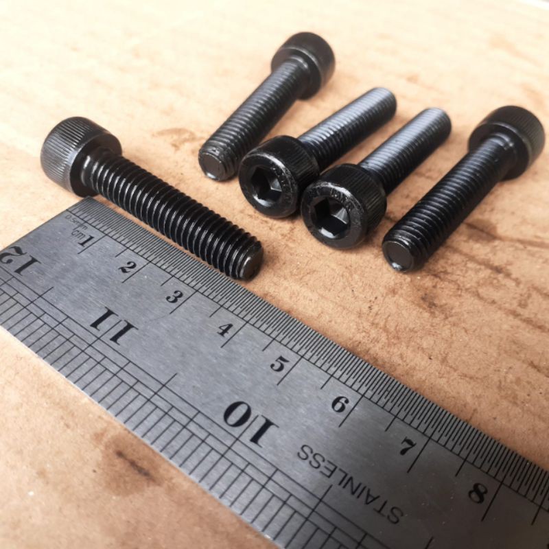 Jual BAUT L BAJA M8 X 35 / BAUT M8 / BAUT 13 KUNCI L6 / L 6 FULL DRAT / BAUT L M8 X 35 / BAUT L ...