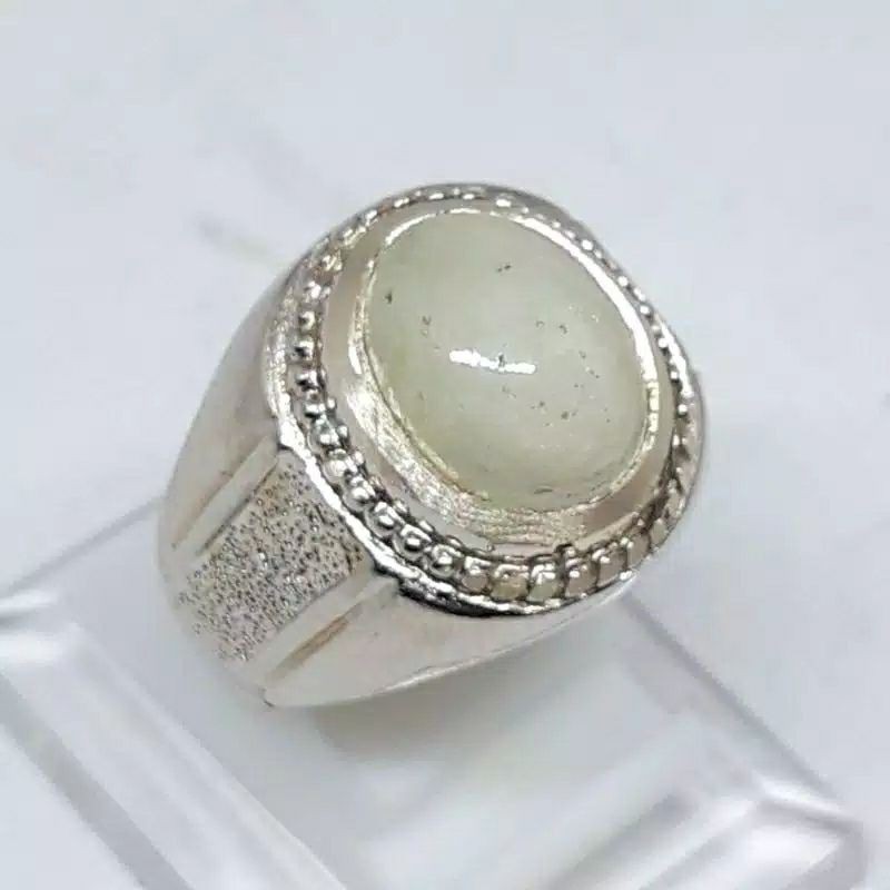 Jual batu akik white safir putih | Shopee Indonesia