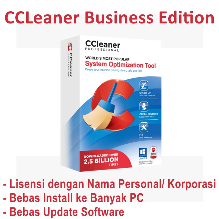Jual CCleaner Business Edition Registrasi Personal atau Instansi ...