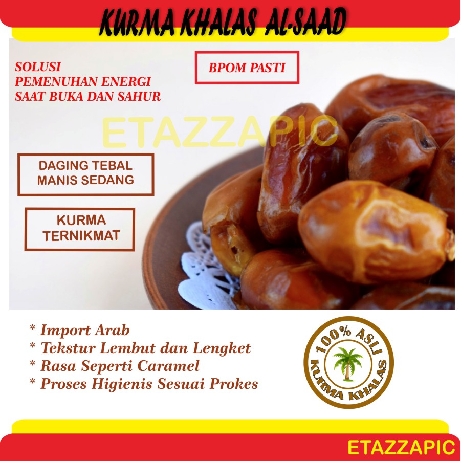 Buah Kurma Premium Khalas Al Saad 1Kg Original EMIRATES DATES Ternikmat ... Buah Kurma Premium Khalas Al Saad 1Kg Original EMIRATES DATES Ternikmat ...