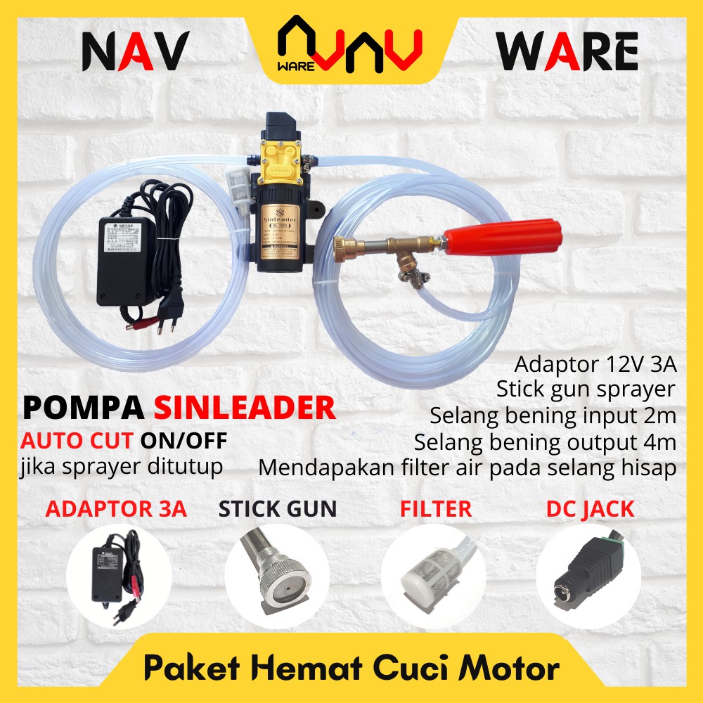 Jual Alat Cuci Motor Mobil Steam Stim Mini Pompa DC 12 Volt | Shopee ...