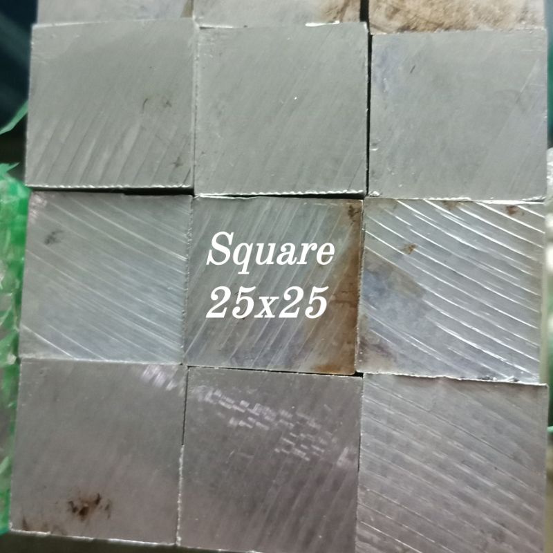Jual Plat Square Aluminium 25 x 25 / as kotak alumunium per 10cm ...