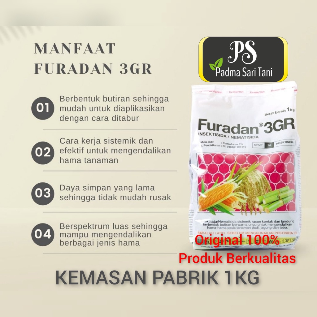 Jual FURADAN 3GR KEMASAN PABRIK 1 KG | Shopee Indonesia
