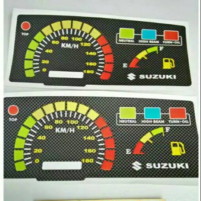 Jual Lis Sticker speedometer satria lumba kotak model rgv | Shopee ...