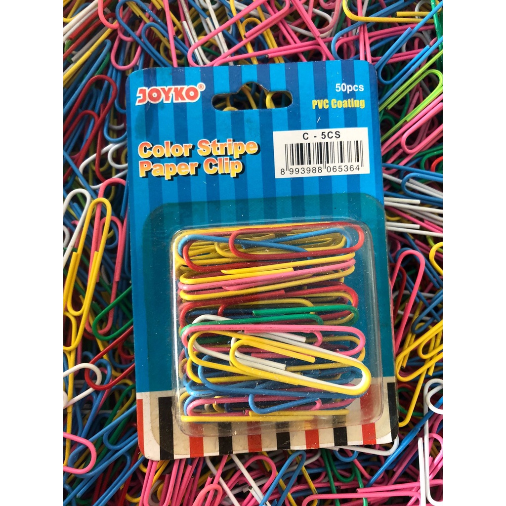 Jual Isi 10 Pcs Paper Clip Warna Joyko Jumbo C-5 Termurah Original ...