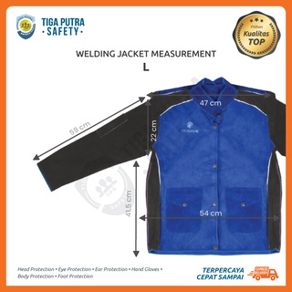 Jual Jaket Las Full Kulit / Welding Jacket Leather Safety Pelindung ...