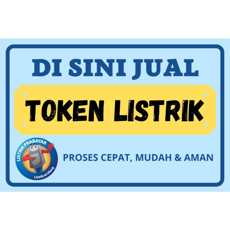 Jual STIKER JUAL TOKEN LISTRIK | Shopee Indonesia