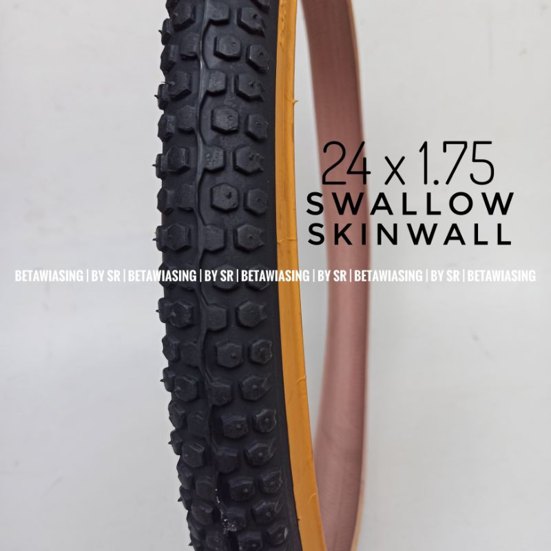 Jual Ban Luar Sepeda 24 x 1.75 Ban Swallow Skinwall Tanwall Ban Deli Tire 24 x 1.75 List Kuning ...