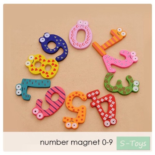 Jual Mainan Anak Number Magnet 0 - 9 Tempelan Kulkas Model Angka ...