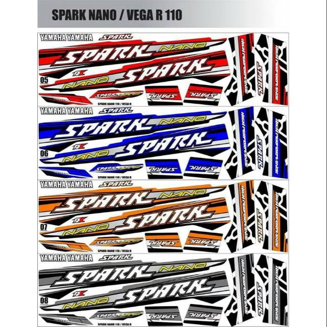 Jual Striping motor vareasi Yamaha vega r 110/sticker motor vega r 110 ...