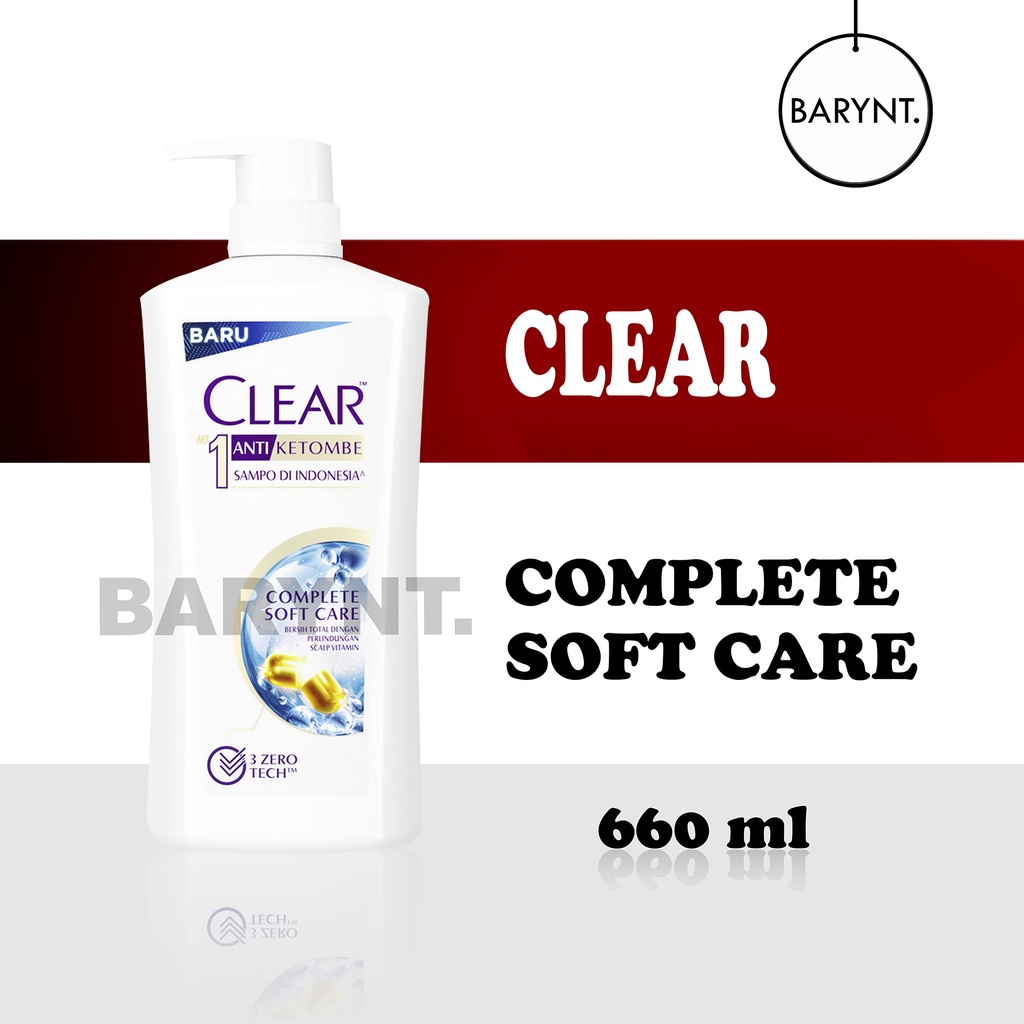 Jual Clear Shampoo Complete Soft Care 660 ml - Anti Ketombe 660ml | Shopee Indonesia