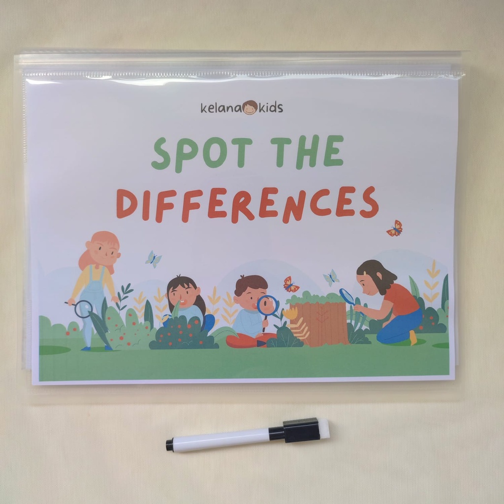Jual Worksheet Belajar Mencari Perbedaan - 15 Lembar Kerja Spot The ...