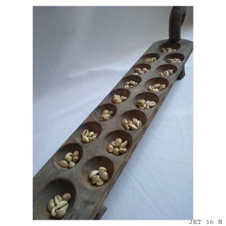 Jual congklak kayu asli mainan anak tradisional dakon kayu antik ...