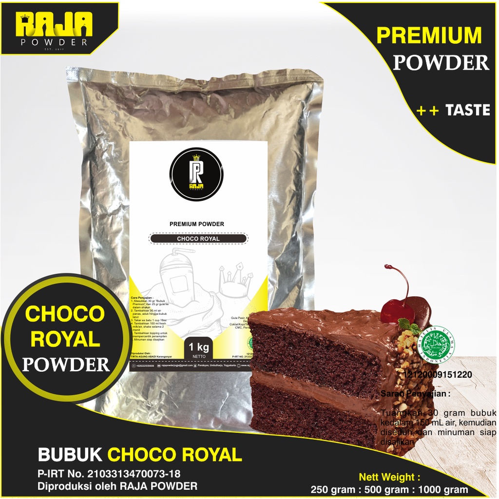Jual Bubuk Choco Royal Bubuk Minuman Choco Royal Powder 1 kg / 1000 ...