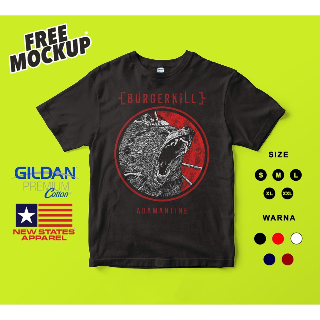 Jual Baju Kaos Tshirt BURGERKILL PREMIUM PRINT DTG custom satuan SN186 ...