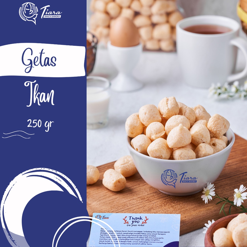 Jual Krupuk Getas Ikan Tenggiri Asli Bangka 250Gram/Snack/Kerupuk ...