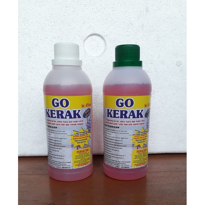Jual PAKET 2 BOTOL GO KERAK PEMBERSIH KAMAR MANDI & KERAK MEMBANDEL ...