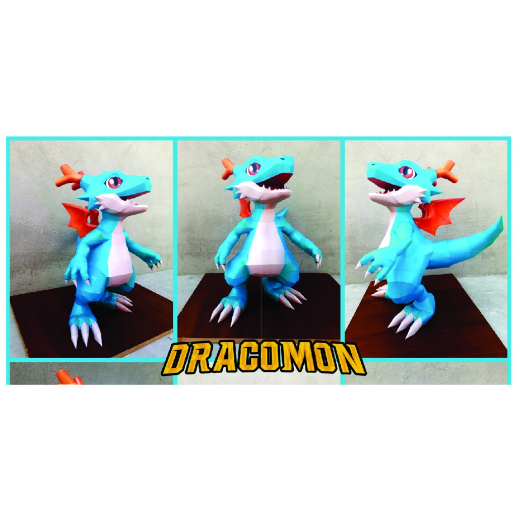Jual DIY Papercraft Pola Digimon Dracomon 35cm Jasmine Paper | Shopee ...