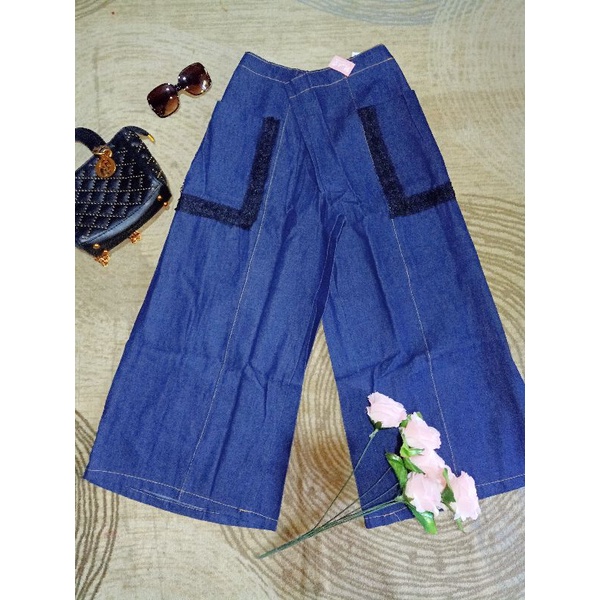Jual Kulot Jeans (new) | Shopee Indonesia