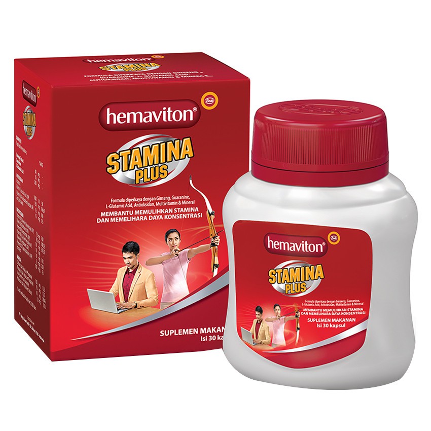 Jual Hemaviton Stamina Plus Botol 30 kapsul | Shopee Indonesia