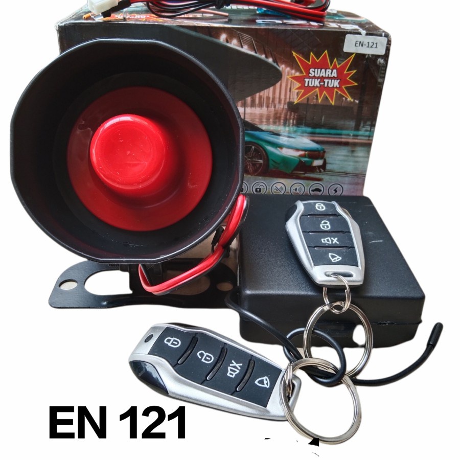 Jual Alarm Mobil ENZO EN 121/alarm Mobil Universal Tuk-Tuk Model Remote ...