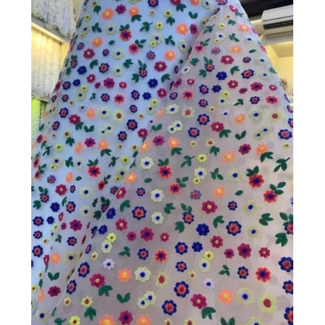 Jual [KT] Tile Bunga Daisy Multicolor (Harga per 0,5m) | Shopee Indonesia