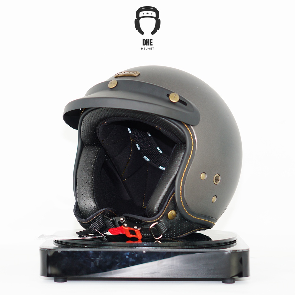 Jual HELM NJS NR-80S Retro SOLID ORIGINAL PREMIUM FREE PET NJS (TOPI ...