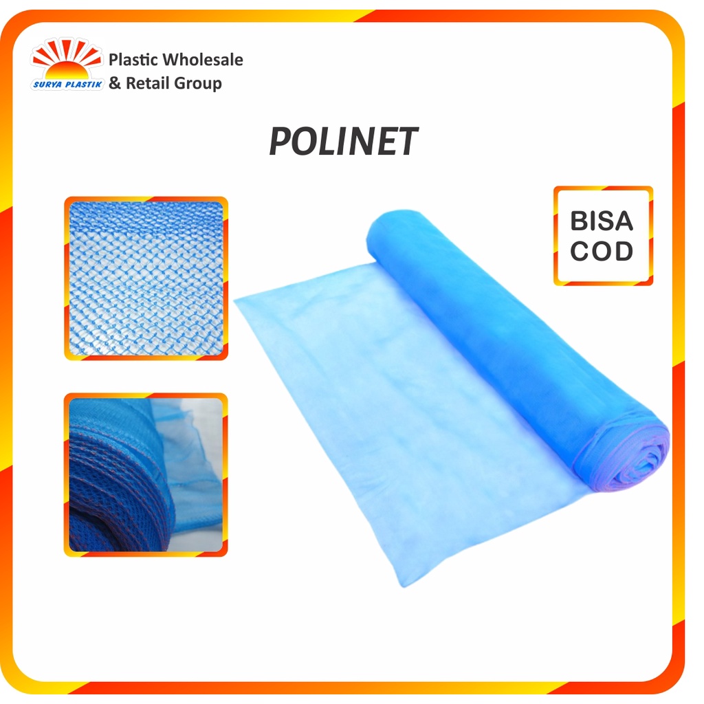 Jual Jaring polinet / polynet lebar 120 cm - Jaring pengaman proyek ...