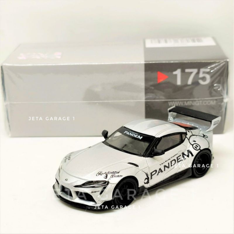 Jual Minigt mini gt no. 175 Toyota Supra GR Pandem Warna silver Skala 1 ...