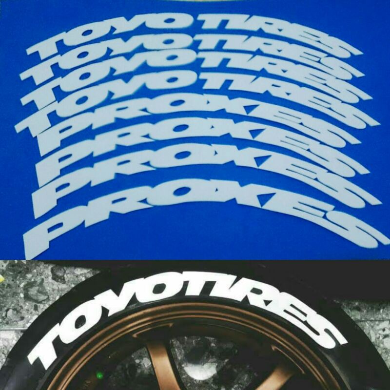 Jual Stiker Ban Mobil TOYOTIRES PROXES | Shopee Indonesia