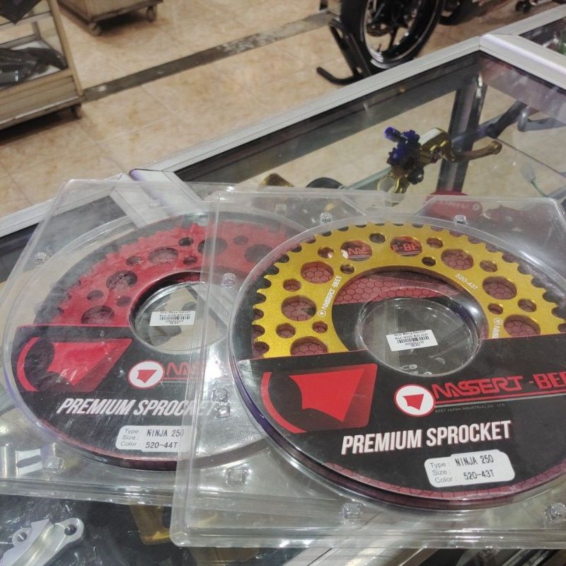 Jual GEAR NASSERT BEET CNC BELAKANG R25/NINJA 250 ORIGINAL | Shopee ...