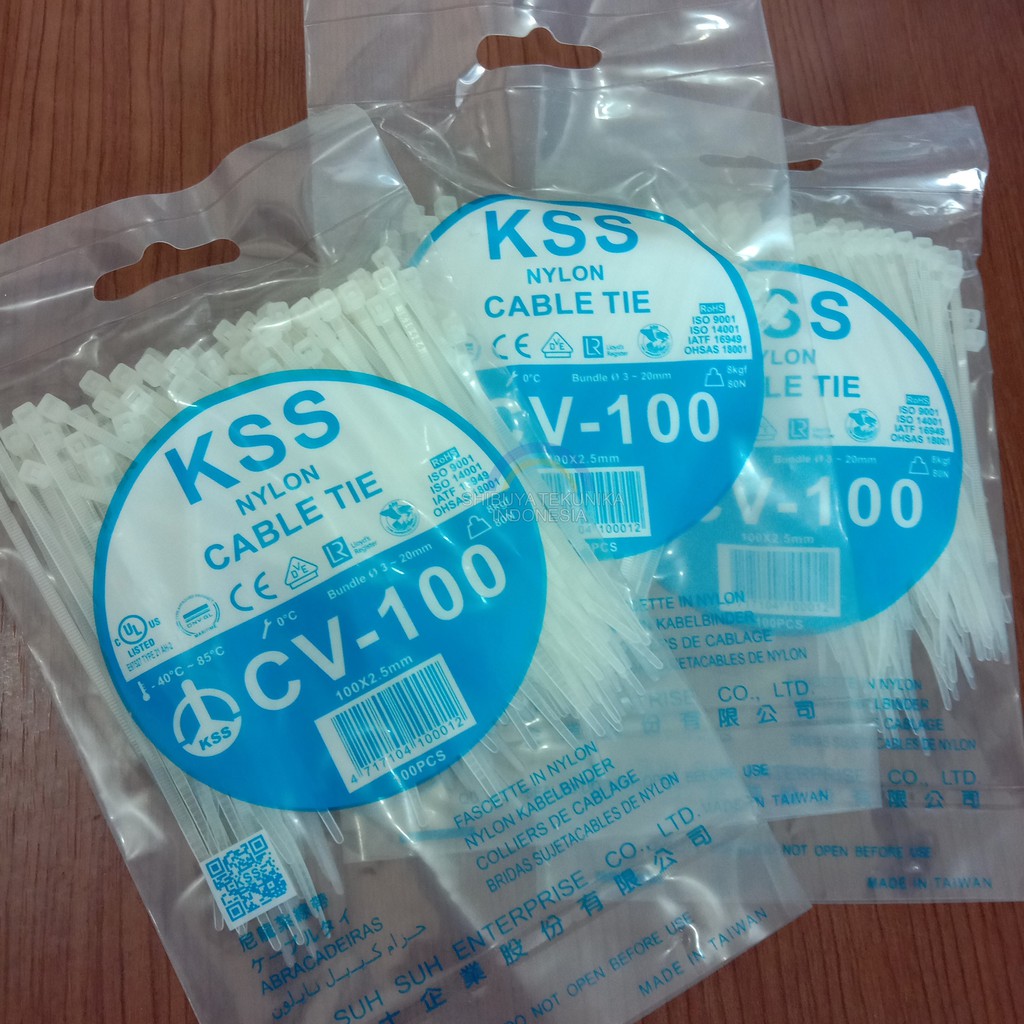Jual Kabel ties Cable tie KSS CV100 10cmx2.5mm | Shopee Indonesia