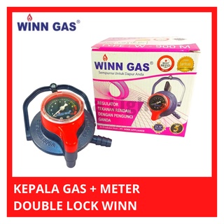 Jual KEPALA GAS REGULATOR + METER DOUBLE LOCK W - 900M WINN | Shopee ...
