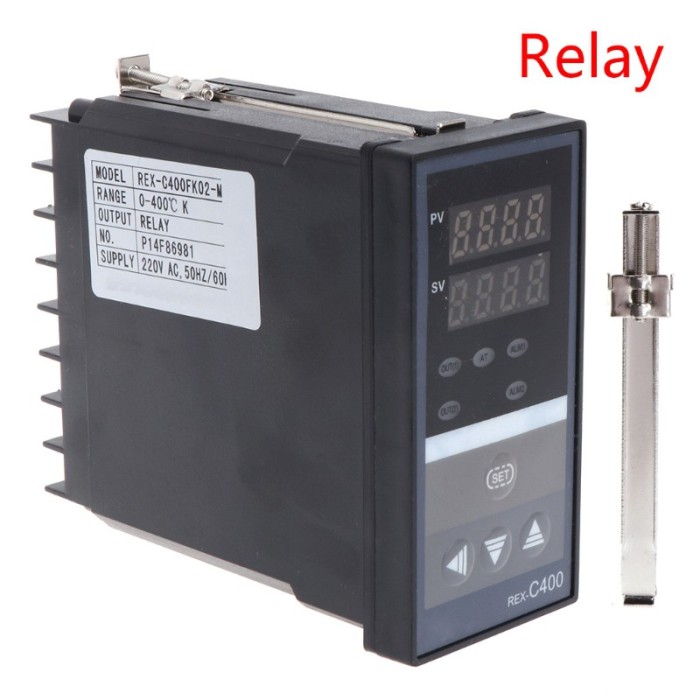 Jual PID Rex RKG C400 Rex-C400 Output Relay 220V AC 0-400C 400C Module Modul Digital Temperature ...