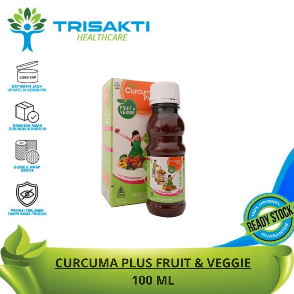 Jual Curcuma Plus Fruit & Veggie 100 ml Multivitamin Anak | Shopee ...