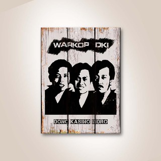Jual Warkop DKI Poster Kayu Pajangan Dekorasi Dinding Rumah Wall Decor ...