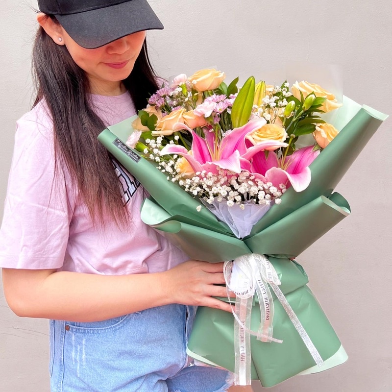 Jual BOUQUET BUNGA LILY/BUKET BUNGA LILY/BUKET BUNGA SEGAR/BUKET BUNGA ...