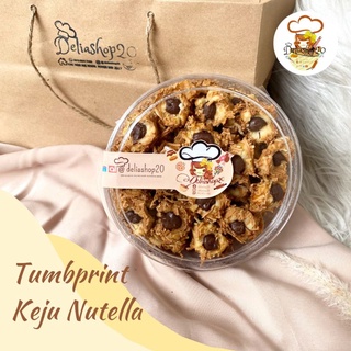 Jual kue kering thumbprint nutella mede/nutella keju isi 500gr , kue ...