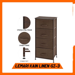 Jual LEMARI GZ-3 lemari kain linen 4-Laci Sedang/ lemari sisi ranjang ...