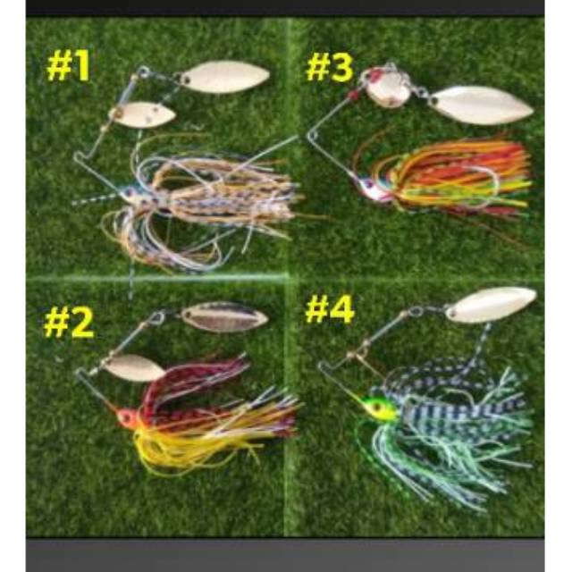 Jual UMPAN CASTING GABUS V SPINER DOUBLE BLADE | Shopee Indonesia