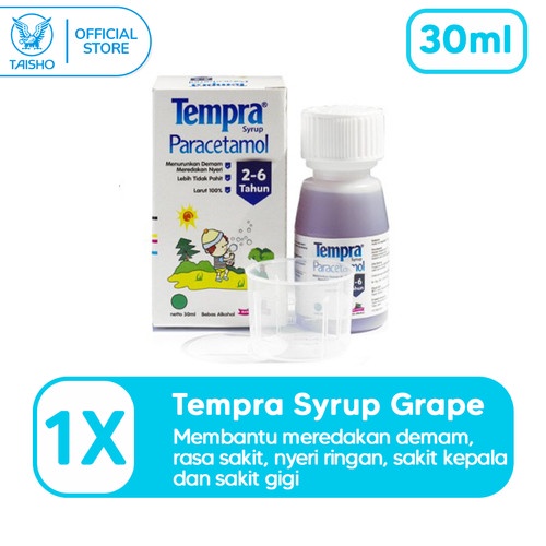 Jual TEMPRA SYRUP 30ML OBAT PENURUN DEMAM ANAK | Shopee Indonesia